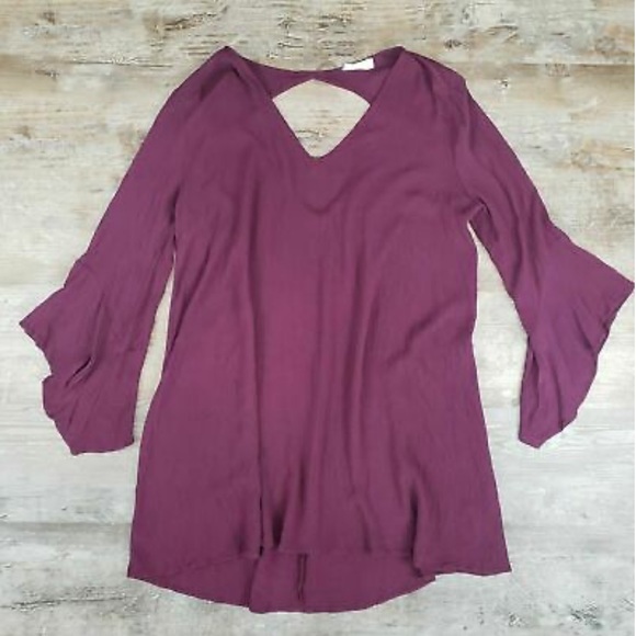 Lush | Tops | Nwot Lush Tunic In Plum | Poshmark